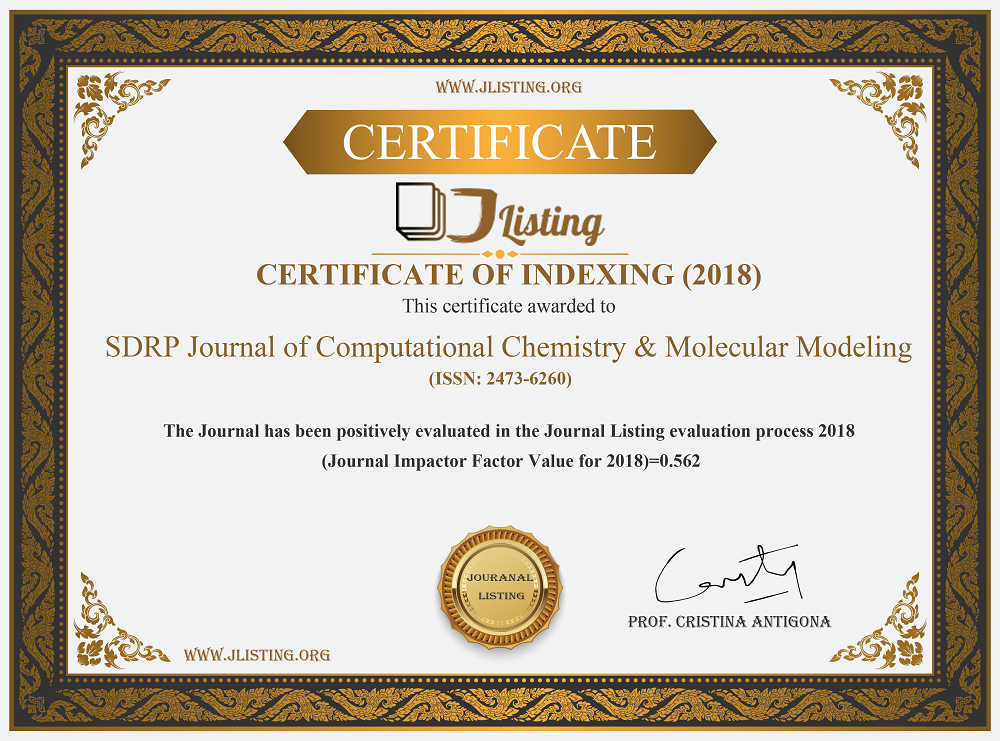 Journal of Computational Chemistry & Molecular Modeling Journal of Computational Chemistry & Molecular Modeling